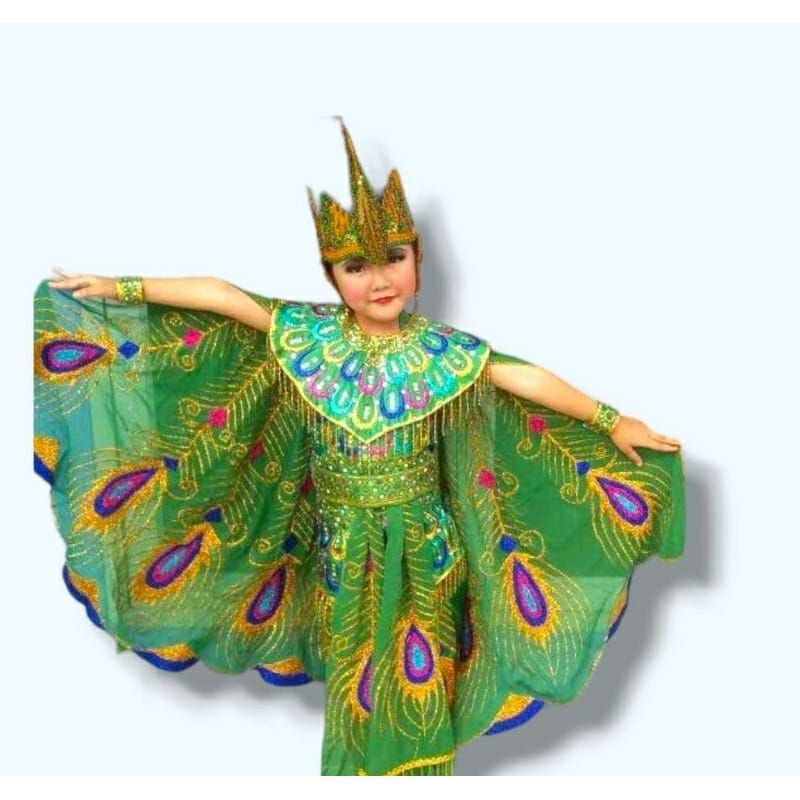 Jual Kostum Tarian Tradisional Jawa Merak Set Anak Dewasa Baju Nari ...