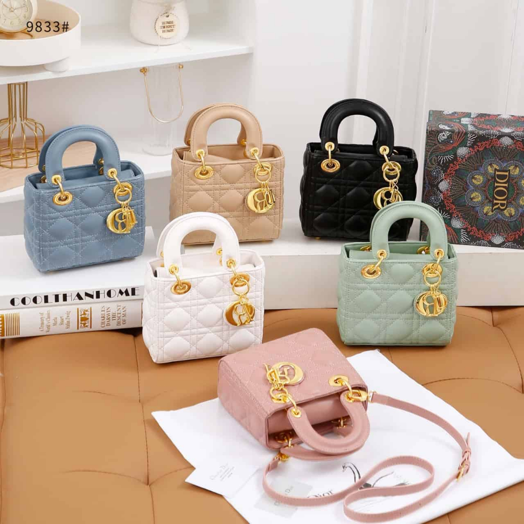 Jual Tas Dior 9833 Christian Dior Small Lady Dior Bag Cannage Calfskin ...