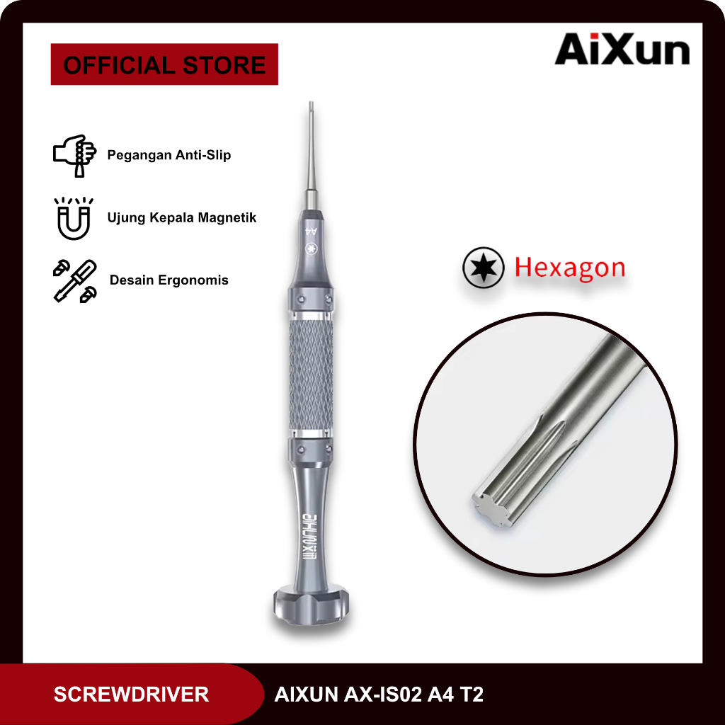 Jual OBENG SATUAN AIXUN AX-IS02 A4 T2 ORIGINAL | Shopee Indonesia