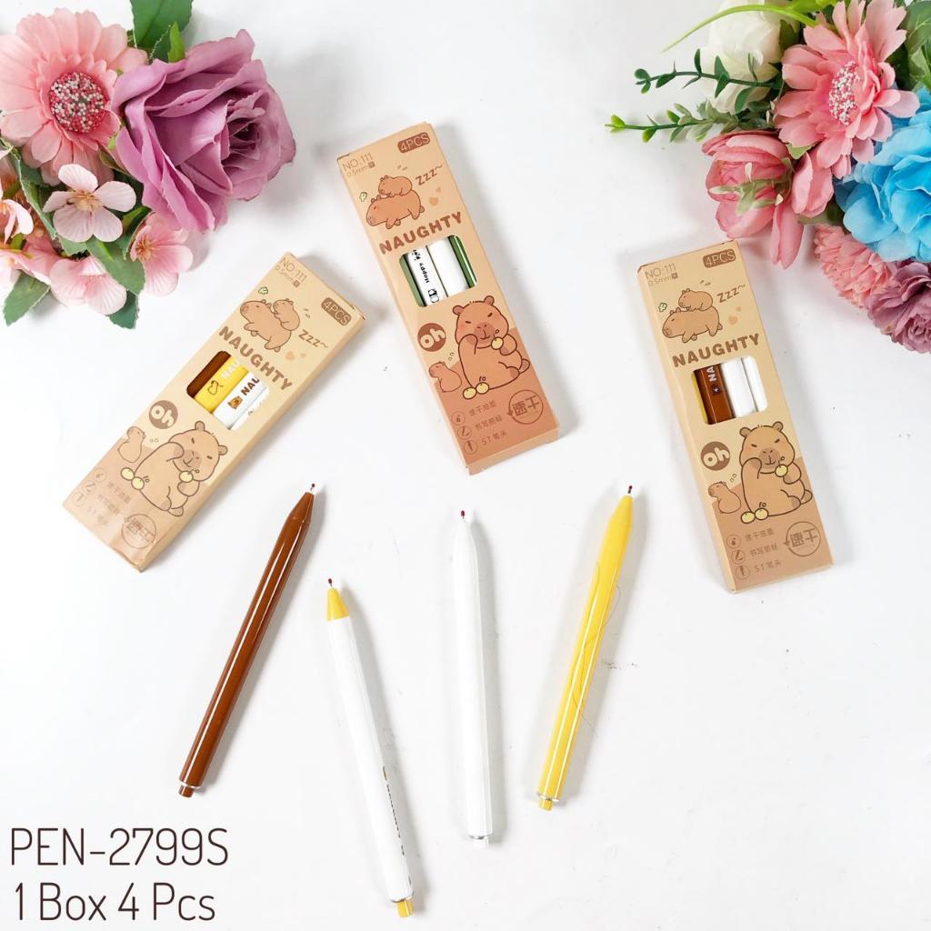 Jual Pulpen Gel Cetek / Mekanik Capybara / PANDA set 4 pc Alat tulis ...