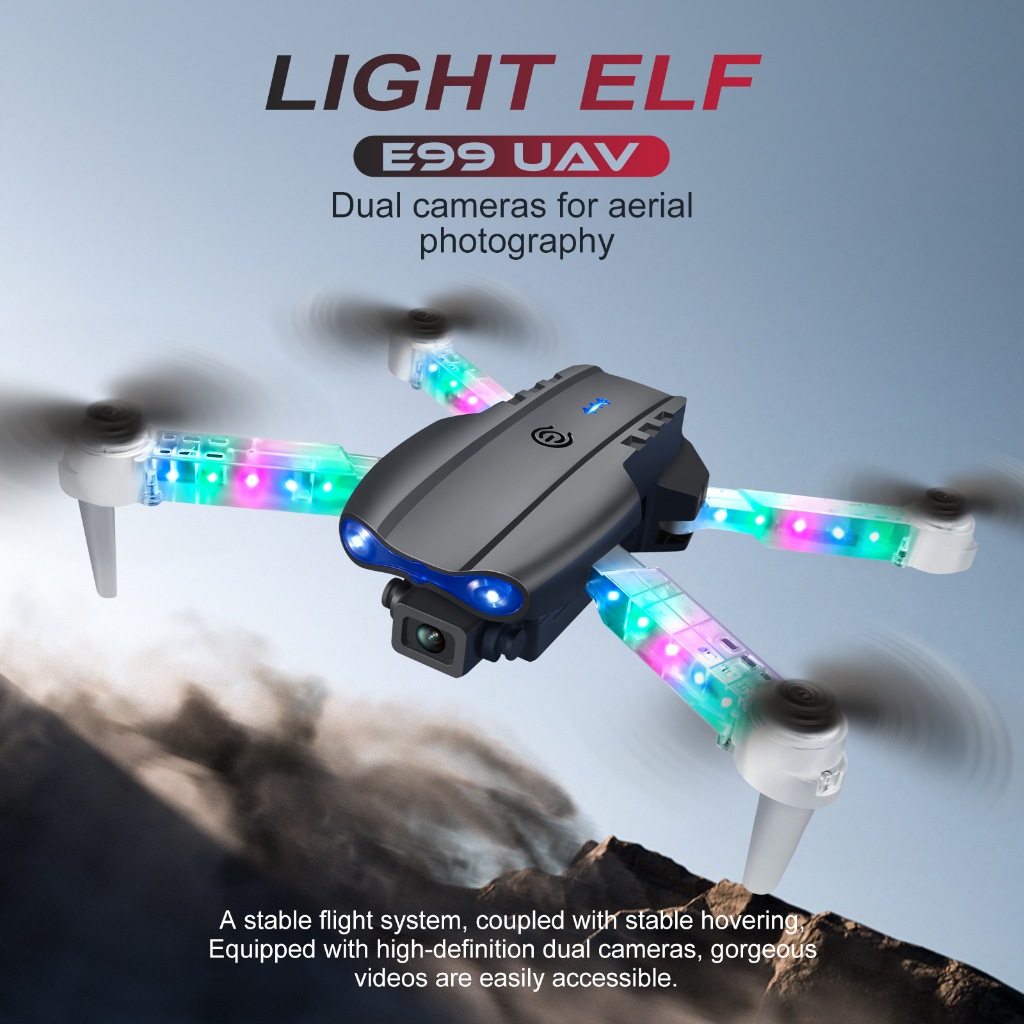 Jual E99D DRONE Smart Pro 4K Dual Kamera HD Drone Mini WiFi FPV Kamera ...