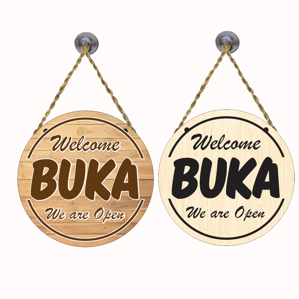 Jual KARIMIKA Signage Papan MDF Open Close Tutup Buka Toko Perusahaan ...