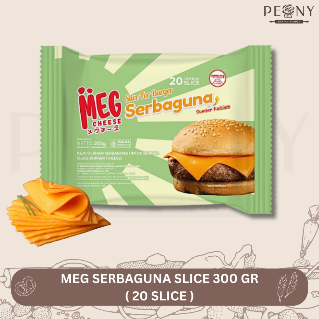 Jual MEG KEJU SERBAGUNA UNTUK BURGER 300 GR / MEG KEJU SERBAGUNA SLICE ...
