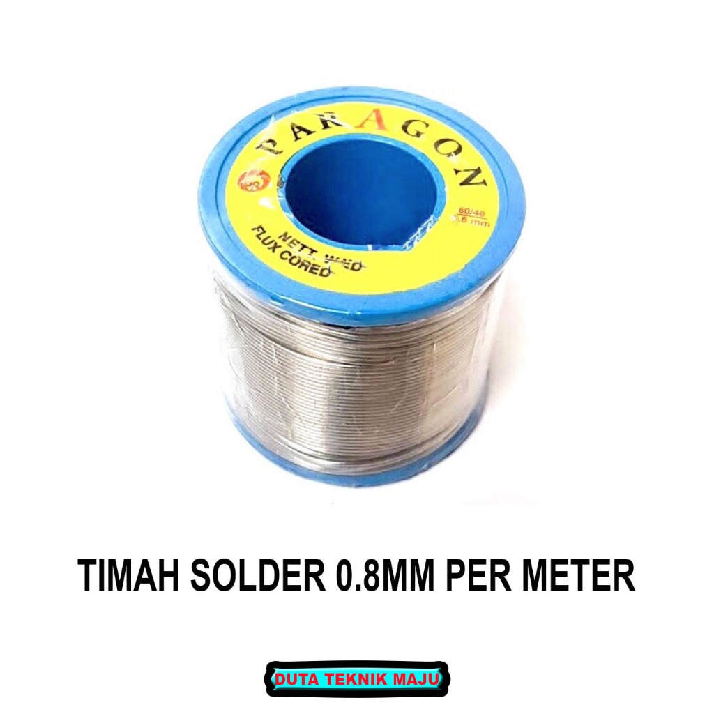 Jual Timah solder 0,8mm PARAGON per meter / timah Tinol Solder /meter ...