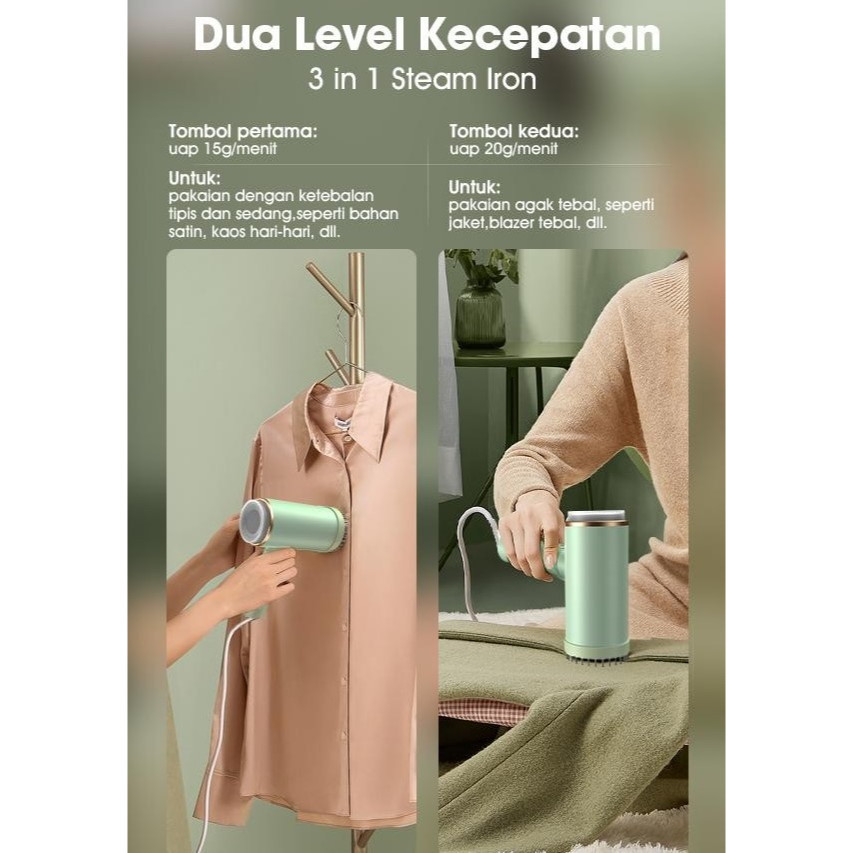 Jual Setrika Uap Portable Foldable Garment Steamer Travel/Setrika Uap ...