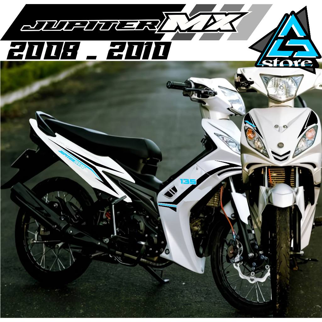 Jual STRIPING CUTTING JUPITER LAMA/MX.599A/STIKER JUPITER MX 2008-2010/STIKER MOTOR/STRIPING ...