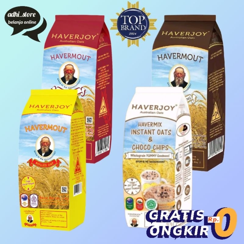 Jual Haverjoy Havermout oats All variant 1kg | Shopee Indonesia