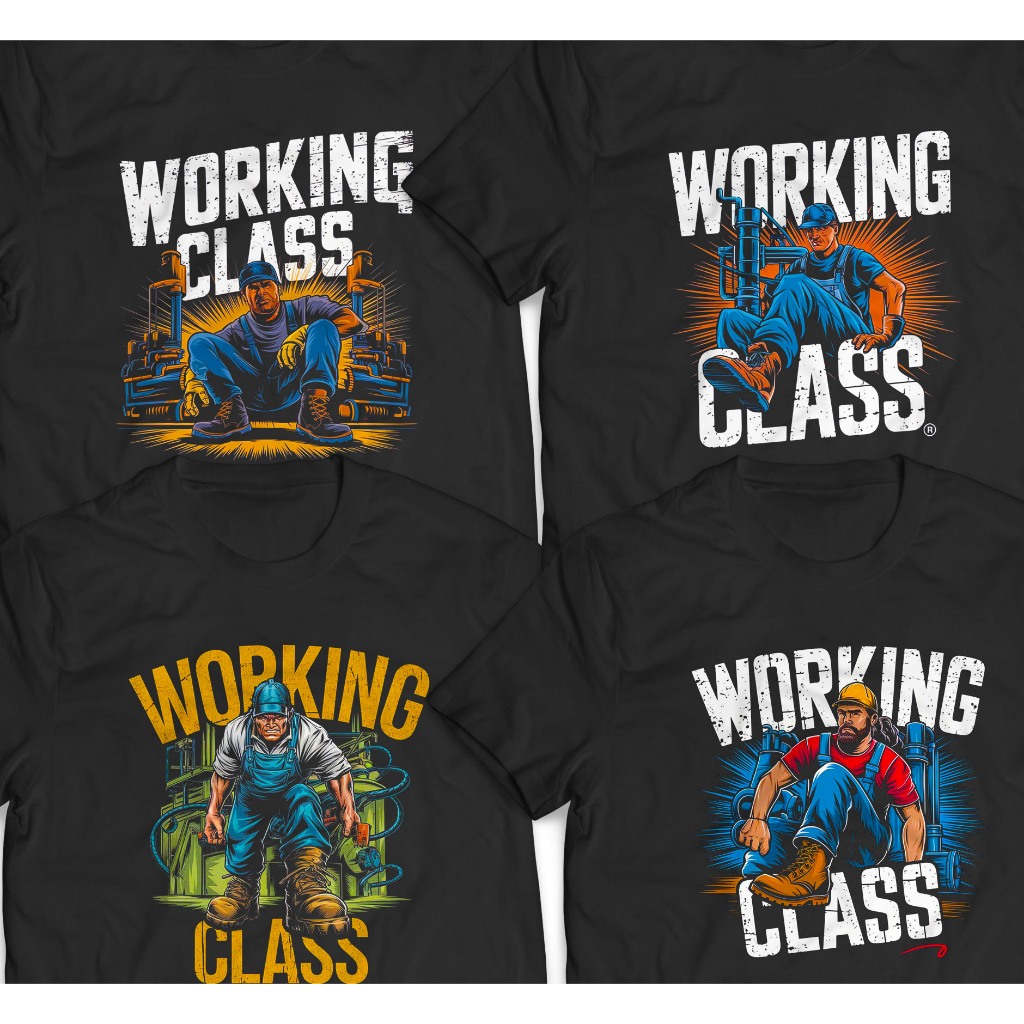 Jual Kaos WORKING CLASS | Tshirt Distro Kata Kata Tulisan Gambar Buruh ...