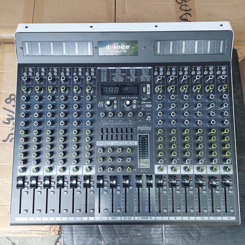Jual mixer DB Voice Victor 12 mixer audio 12channel | Shopee Indonesia