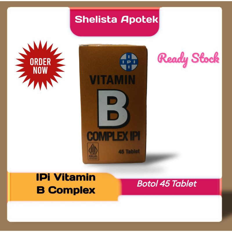 Jual IPI Vitamin B Complex botol 45 tablet | Shopee Indonesia