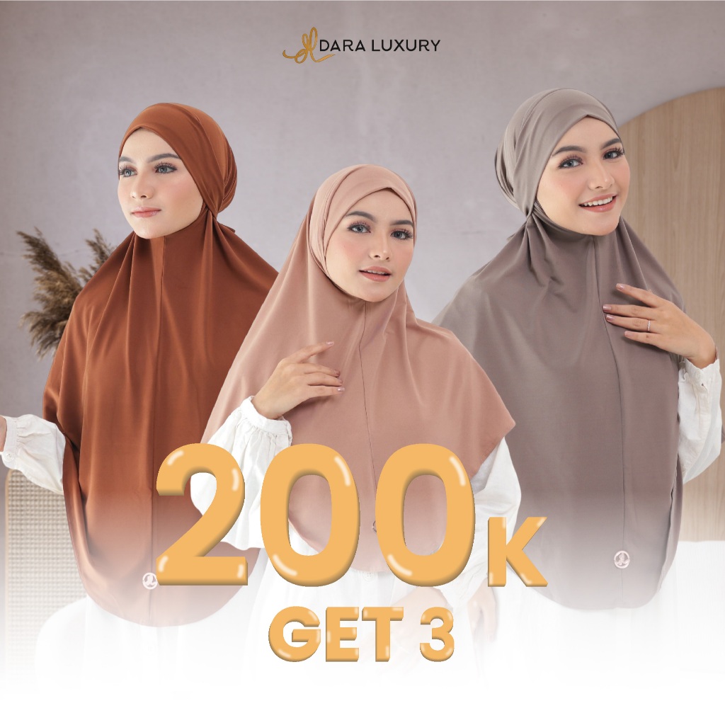 Jual Dara Luxury | Hijan Zara French Khimar 2in1 Jersey premium ...