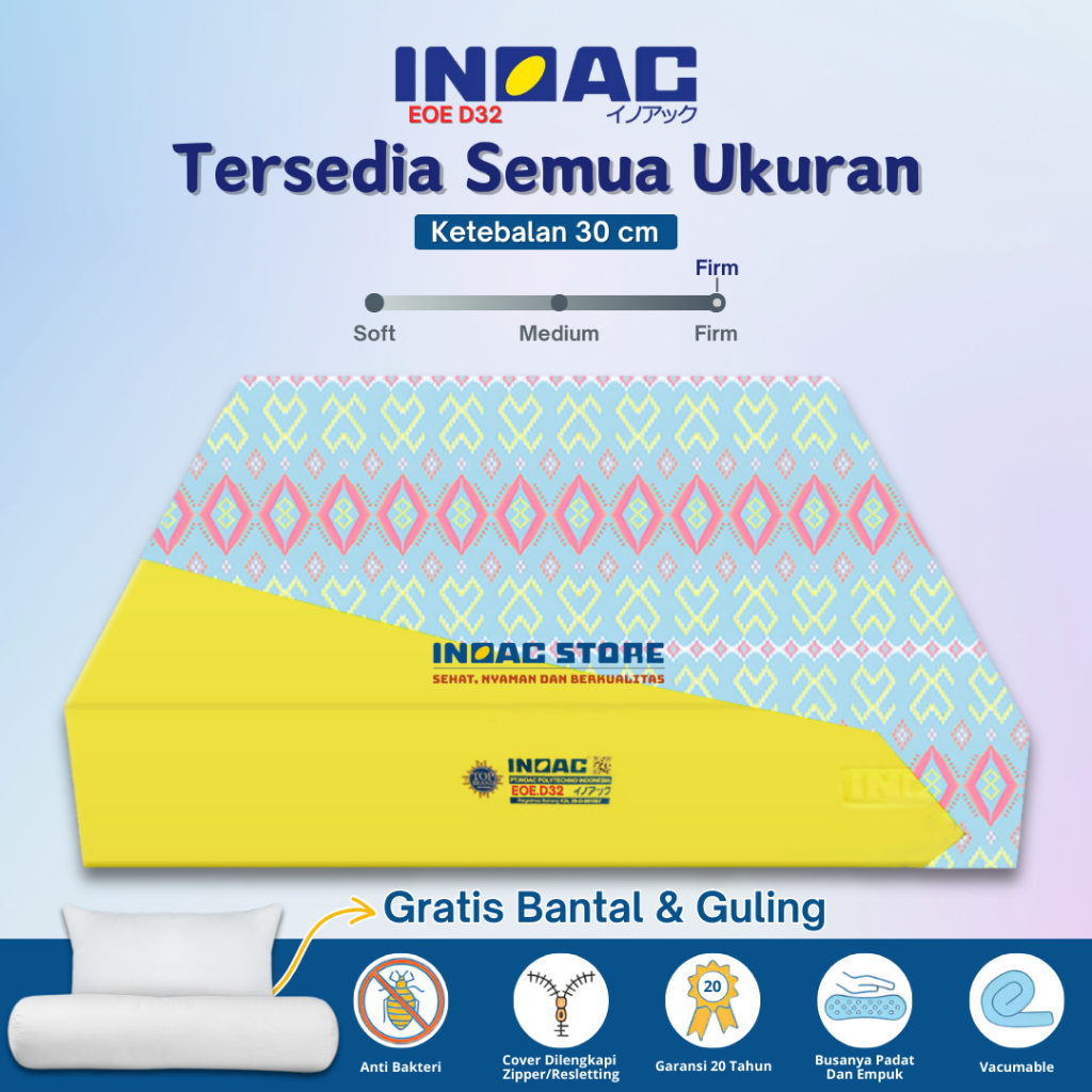 Jual Kasur Original Busa Inoac Eoe Density 32 Tebal 30 cm Garansi ...