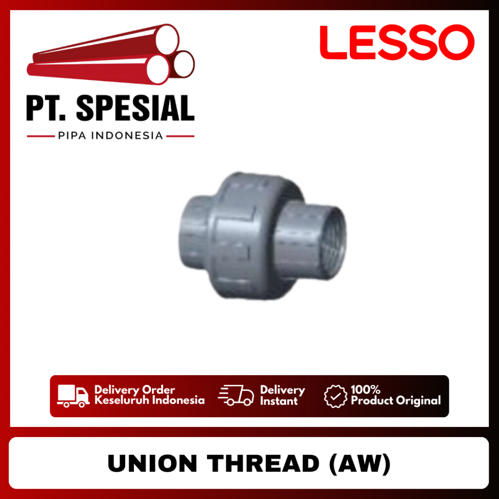 Jual Water Mur Moor Drat Dalam AW PVC Lesso 1.1/4 Inch / Union Thread ...