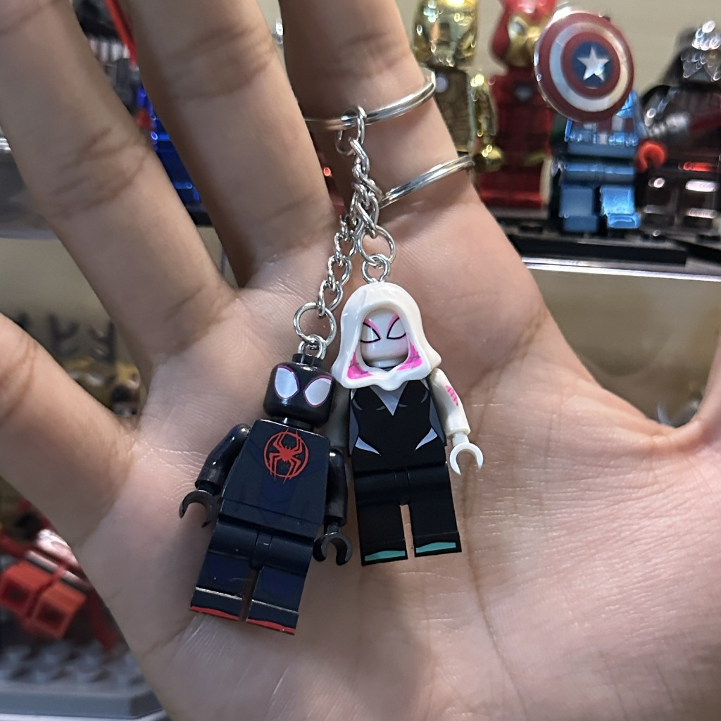 Jual 2 Pcs Couple Keychain Minifigure Fairy Batman & Batman Gantungan ...