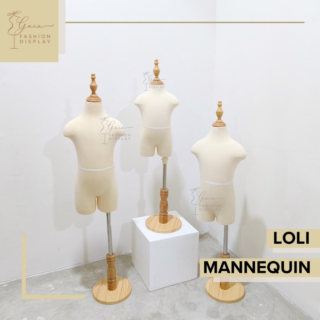 Jual Manekin LOLI Dress Making Tusuk Jarum Anak Paha Cream Balita ...