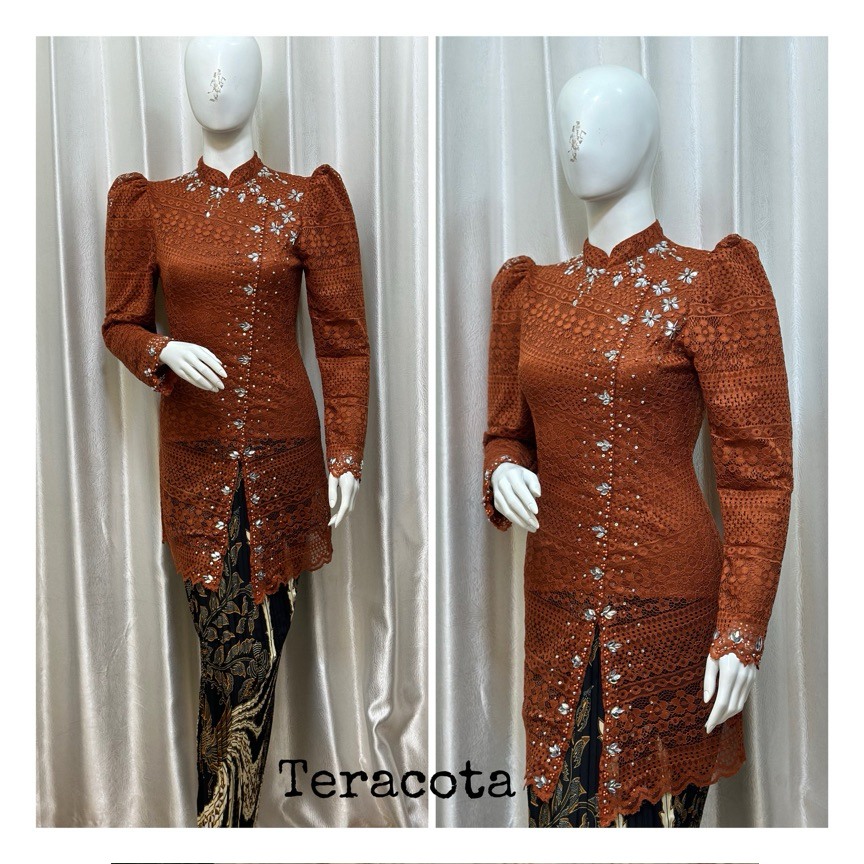 Jual kebaya mewah/kebaya brokat vania payet model terbaru/kebaya cantik ...
