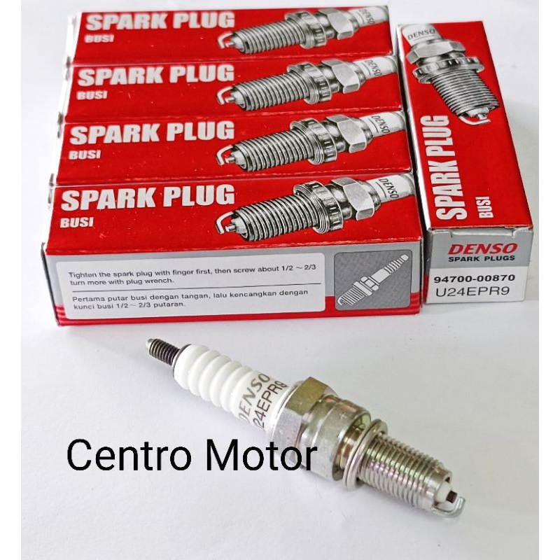 Jual BUSI DENSO U24EPR9.BUSI dengan RESISTOR unutk motor injeksi.SATRIA ...