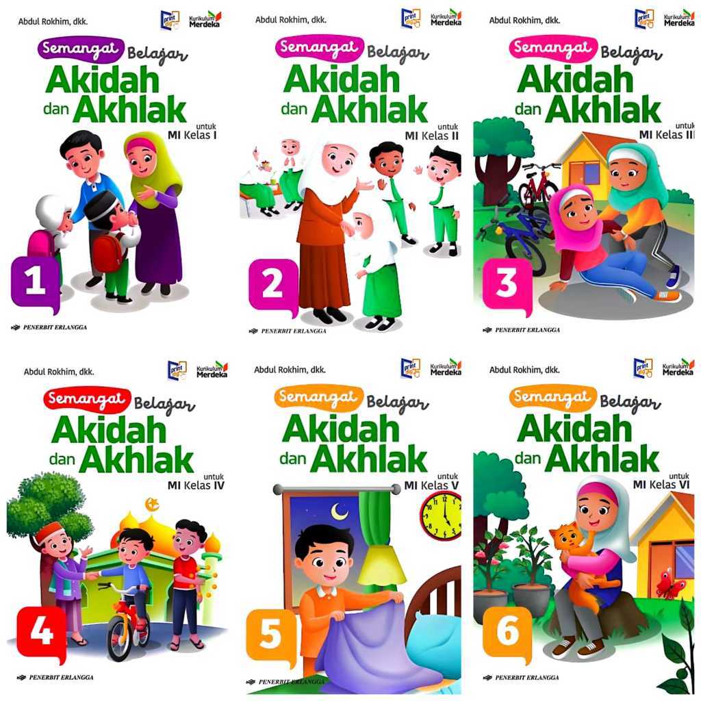 Jual SEMANGAT BELAJAR AKIDAH DAN AKHLAK UNTUK MI KELAS 1 2 3 4 5 6 KURIKULIM MERDEKA - ERLANGGA ...