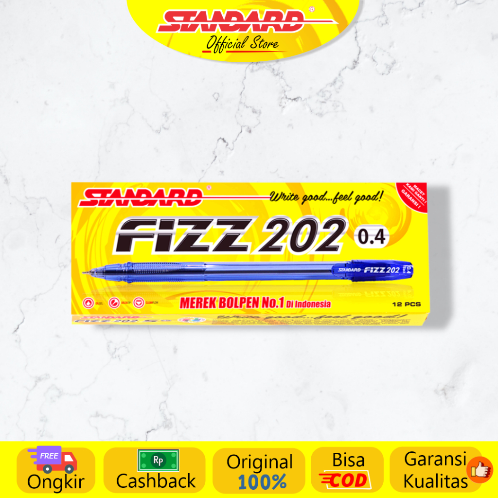 Jual Standard - Pulpen Fizz 202 0.4 ( Alat Tulis / Pen / Ballpoint / Pena ) | Shopee Indonesia