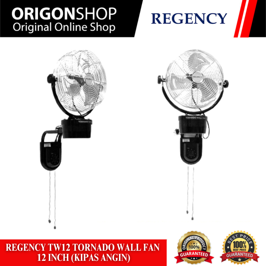 Jual REGENCY Kipas Angin TW12 Tornado Wall Fan 12 Inch | Shopee Indonesia