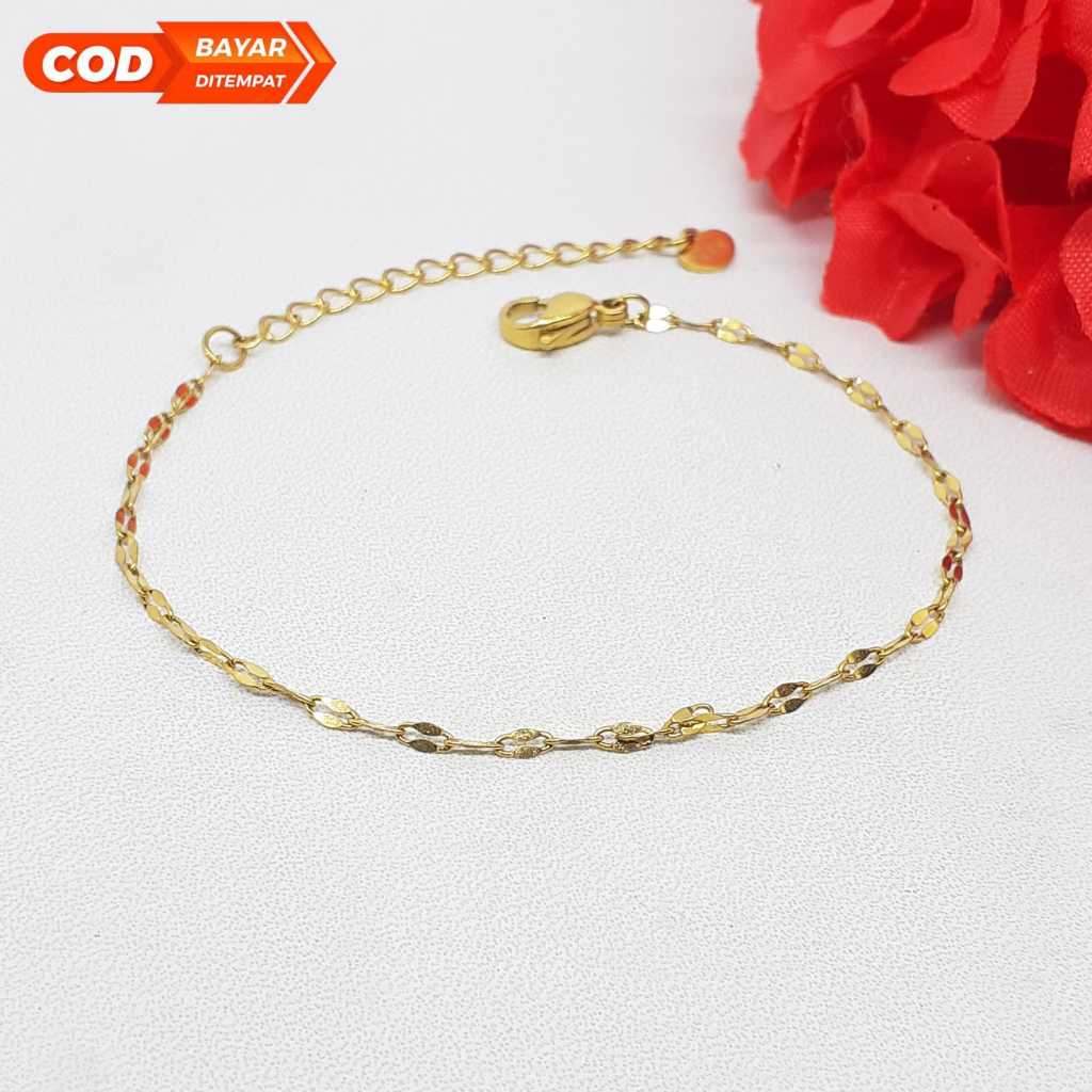 Jual mytitanium-gelang titanium lapis emas model kekinian kwalitas ...