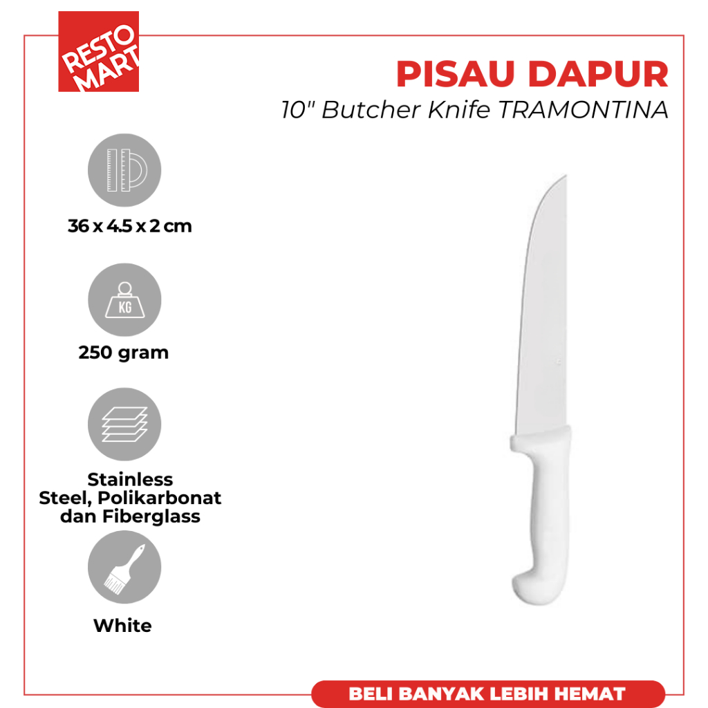 Jual Pisau Daging / Pisau Dapur 25.4 cm / Butcher Knife 10 ...