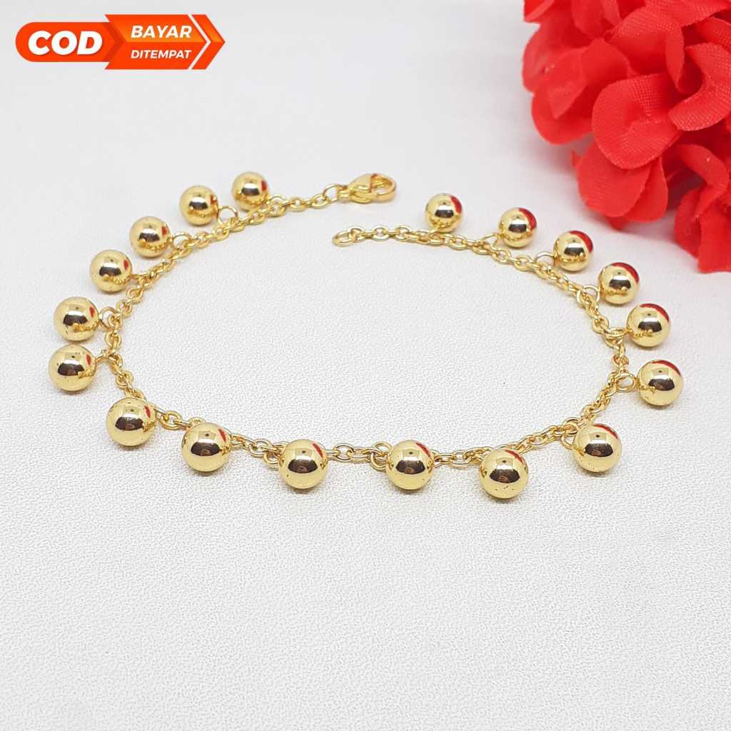 Jual mytitanium-gelang titanium lapis emas model kekinian kwalitas ...