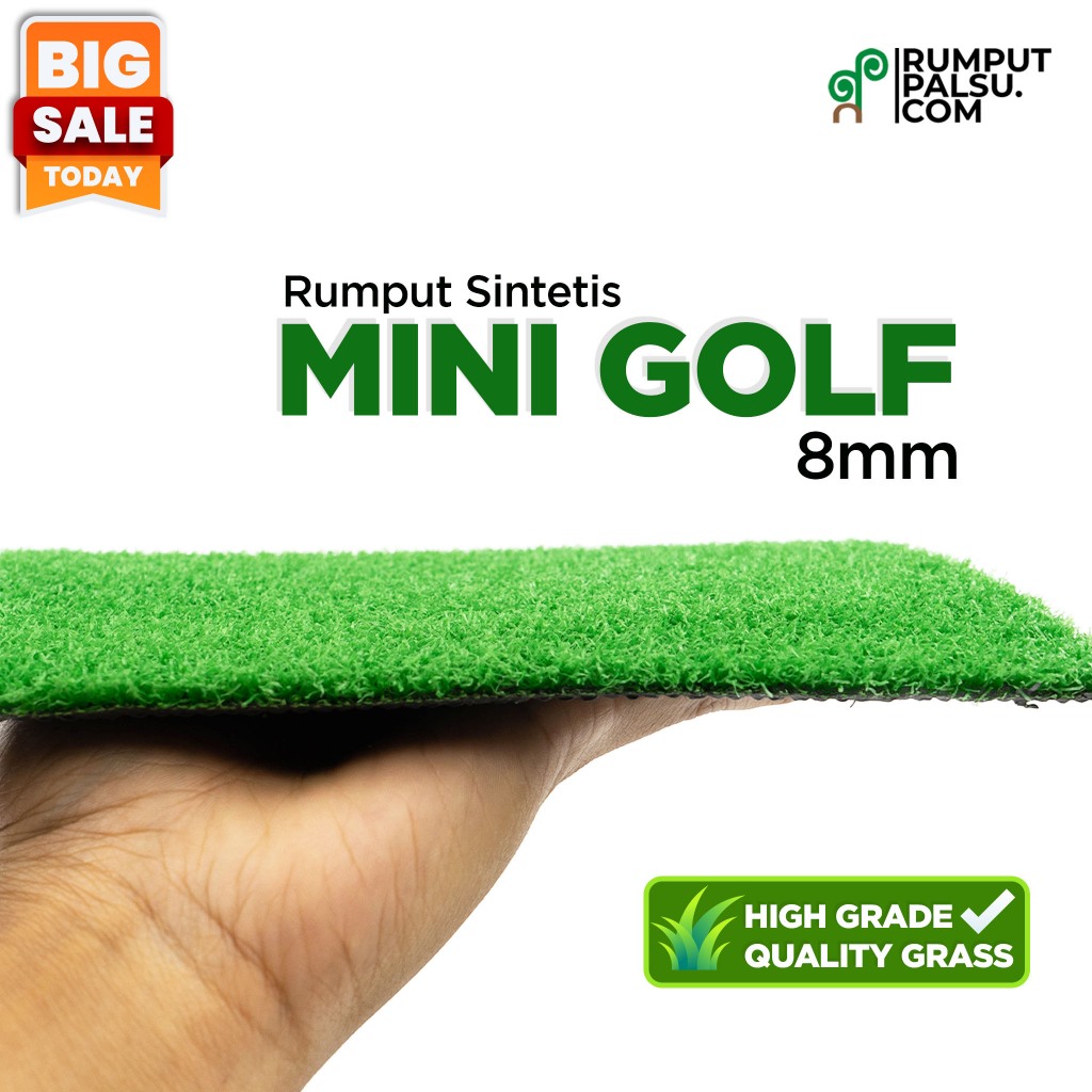 Jual Rumput Sintetis Mini Golf 8mm Premium Karpet Golf Driving Pad ...