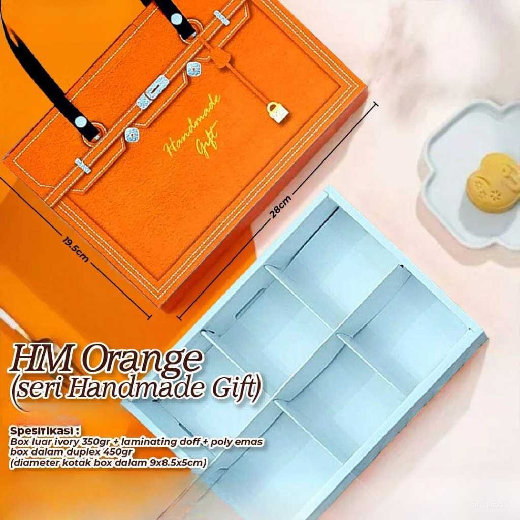 Jual Box Mooncake HM Orange Seri Handmade Gift| Dus Kue | Kotak Kue ...