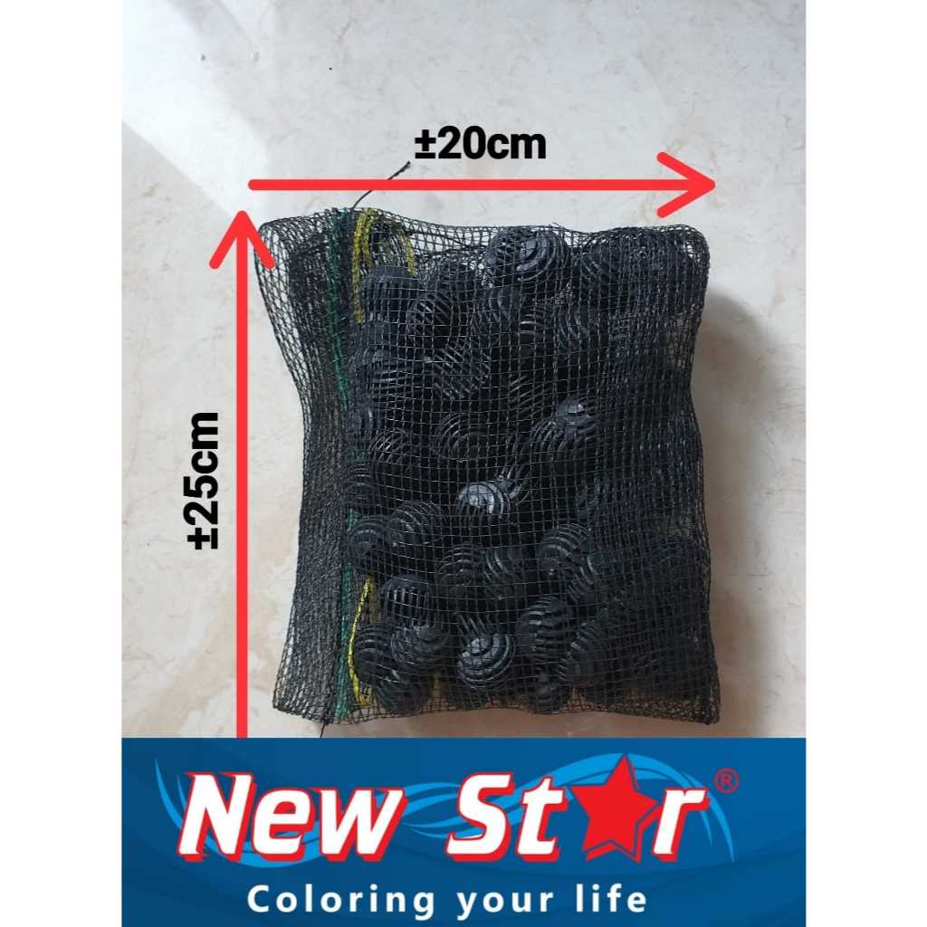Jual BIO BALL ASLI (TIDAK KEMPES) MEDIA FILTER KOLAM (80pcs, 100pcs ...