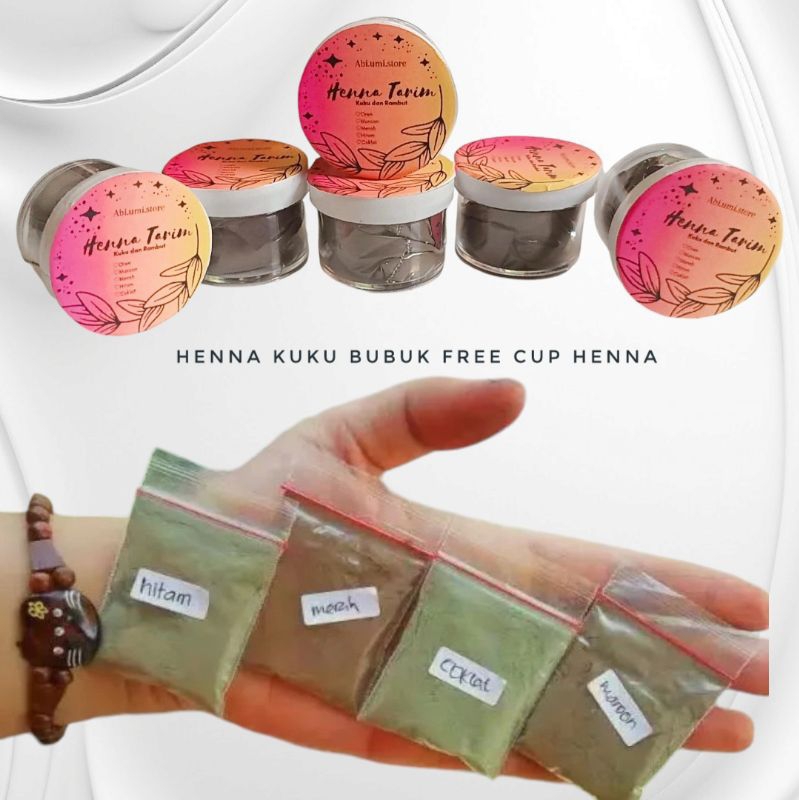 Jual Henna bubuk free cup racik sah dipakai sholat | Shopee Indonesia