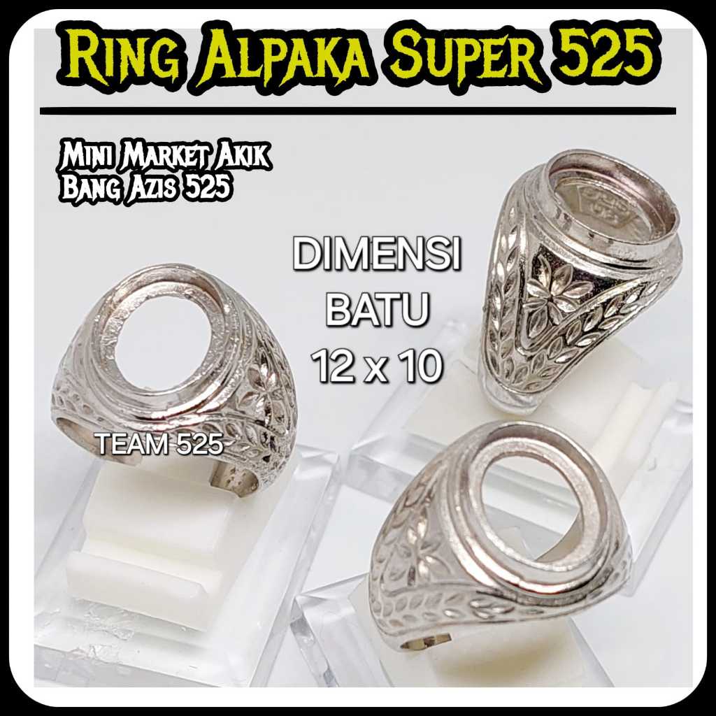 Jual Ring emban alpaka super 12 x 10 eceran / model tanam kurung ...