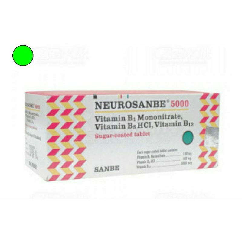 Jual Neurosanbe 5000 Tablet Exp April 2026 ( hrg per box/ dos @100 ...