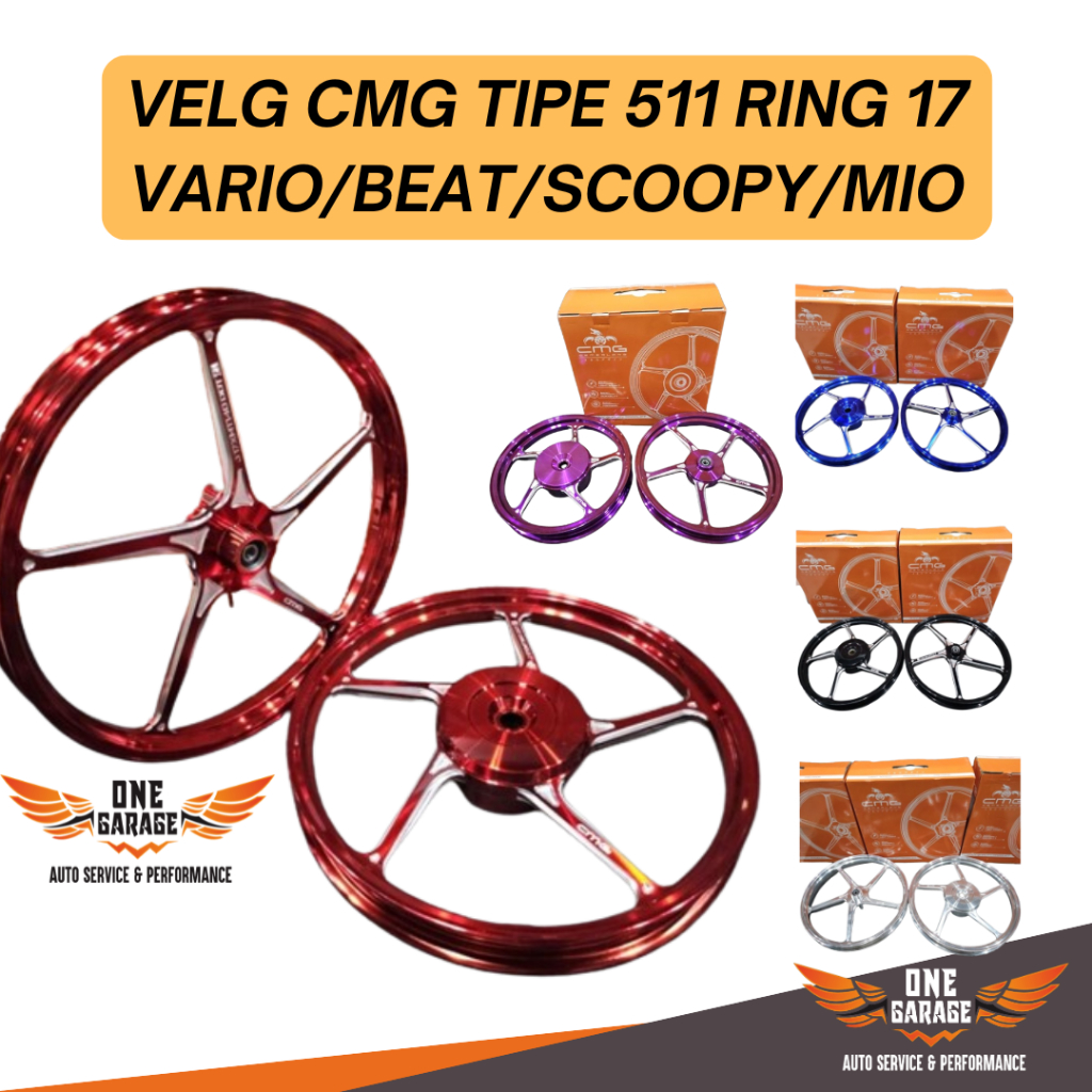 Jual Velg CMG 511 Ring 17 Vario 110 125 150 160 CBS Beat Scoopy Spacy ...