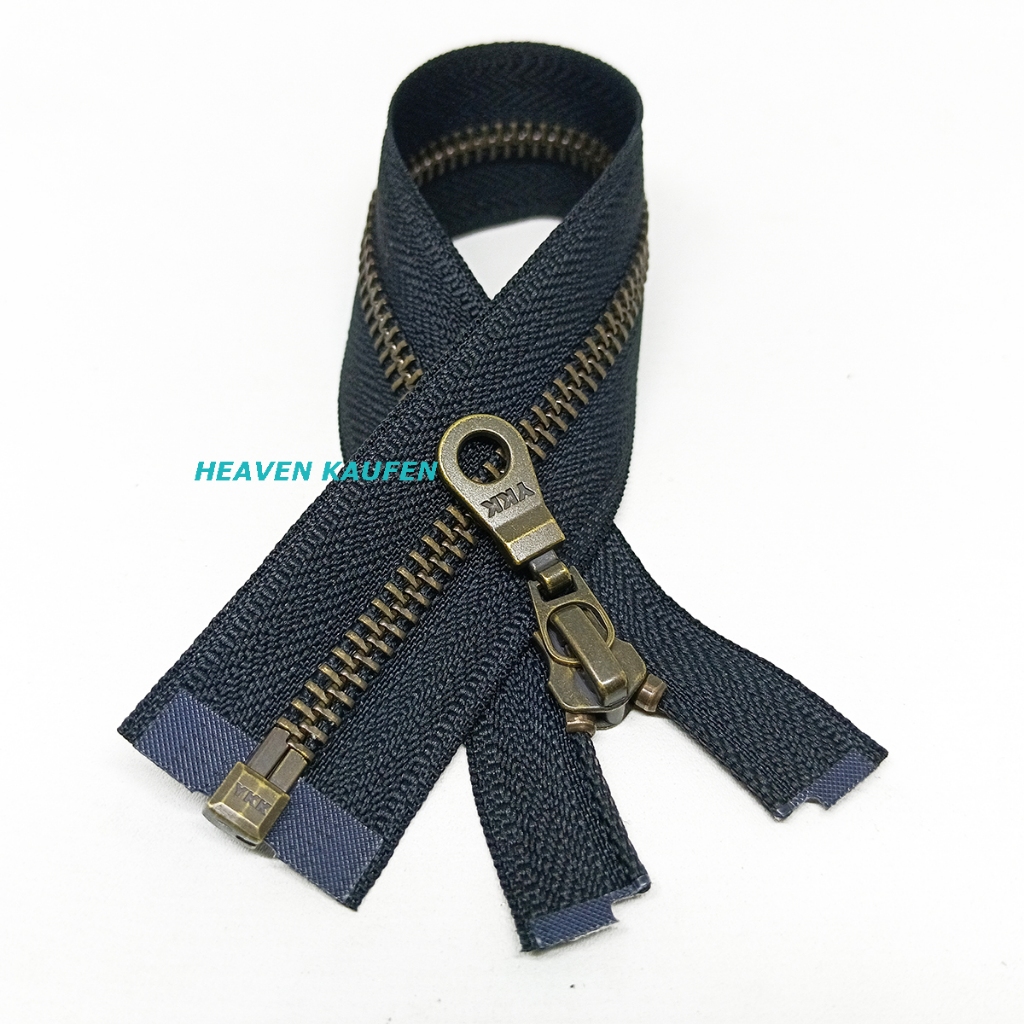 Jual Resleting Zipper Ritsleting YKK 25 cm atau 10 inch ATG Bakar Slider Oval Model Set Open ...