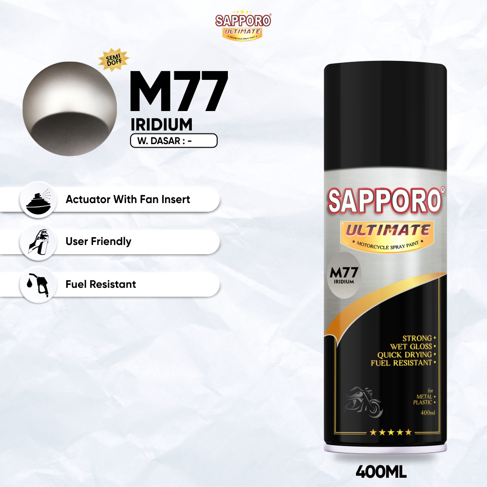 Jual Sapporo Ultimate M77 Iridium / Cat Spray Semprot Aerosol Terbaik ...