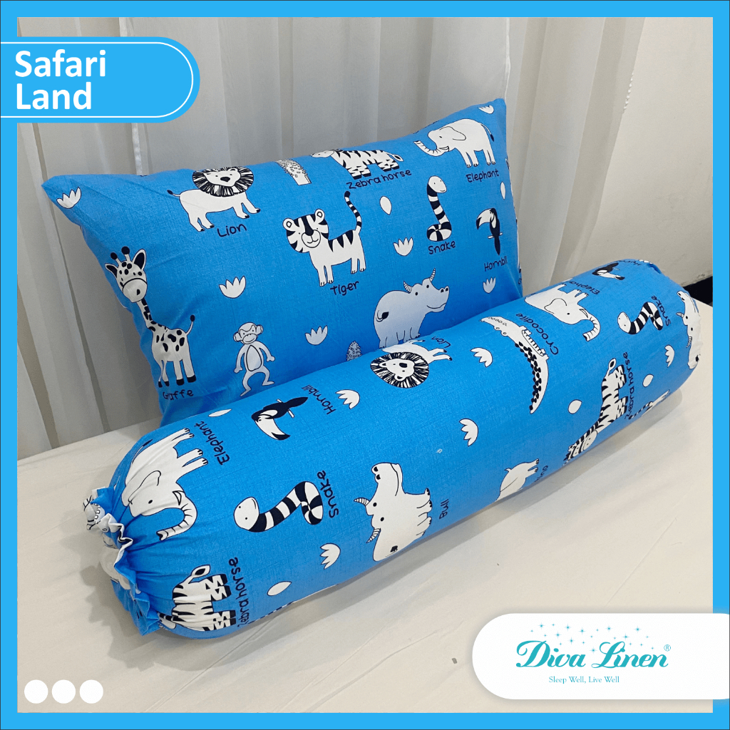Jual Diva Linen Sarung Bantal dan Guling - Safari Land | Shopee Indonesia