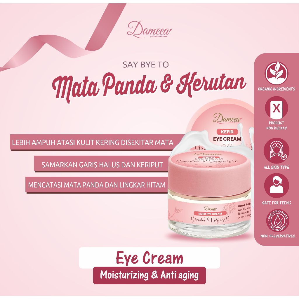 Jual Eye Cream Dameea 10gr: Perawatan Mata Panda & Kantung Mata dengan ...