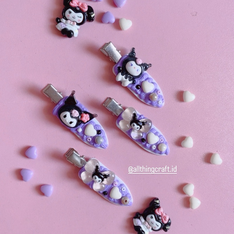 Jual JEPITAN RAMBUT ANAK WITH CLAY KUROMI/SPONGEBOB/LOTSO | Shopee ...