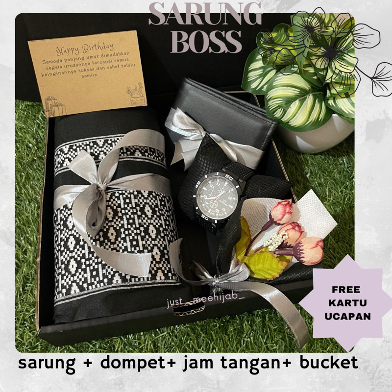 Jual HAMPERS SARUNG BOSS KADO COWOK HADIAH ULTAH WISUDA KHITAN | Shopee ...