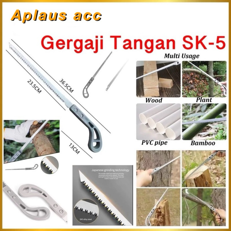 Jual Gergaji Tangan Sederhana SK-5 Gergaji Kayu Gagang Tajam Manual Woodworking Hand Sawn ...