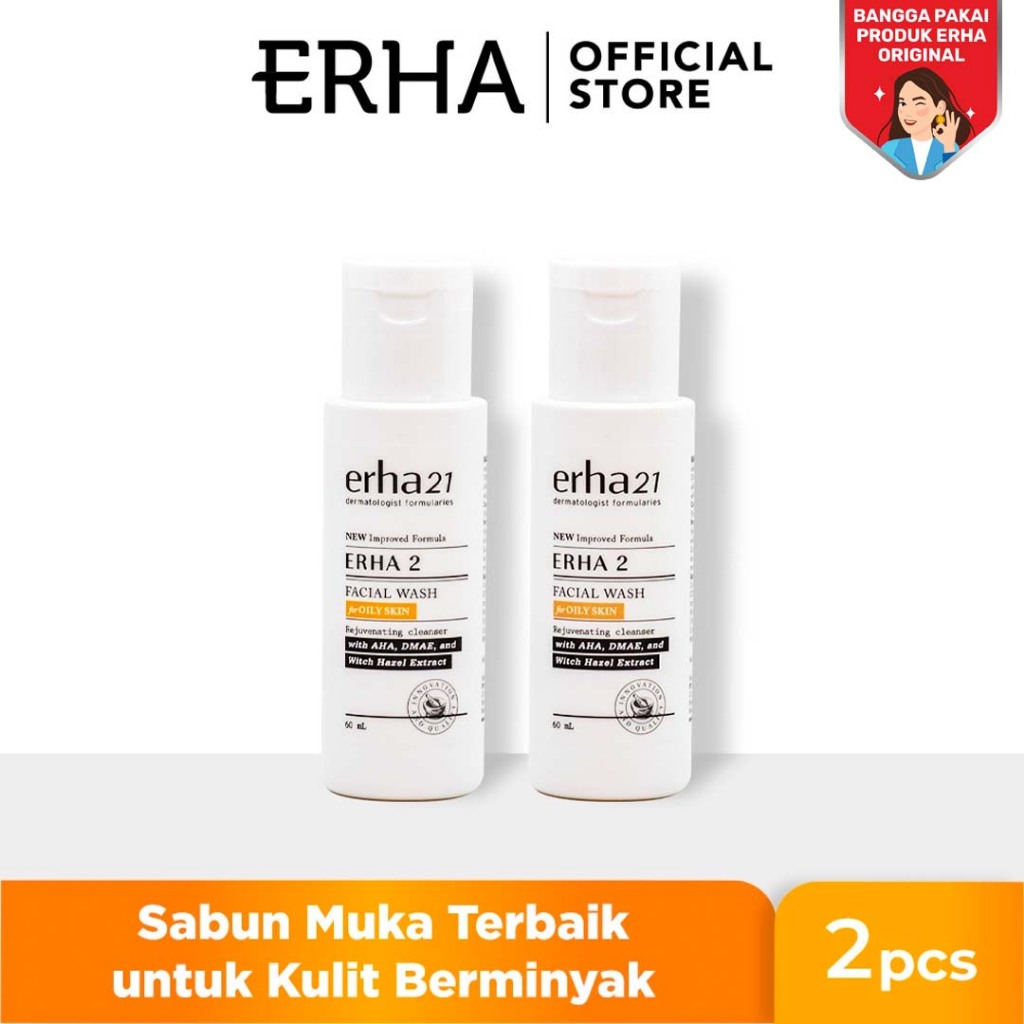 Jual ERHA Twin Flame ERHA 2 Facial Wash for Oily Skin 60 ml - Sabun ...