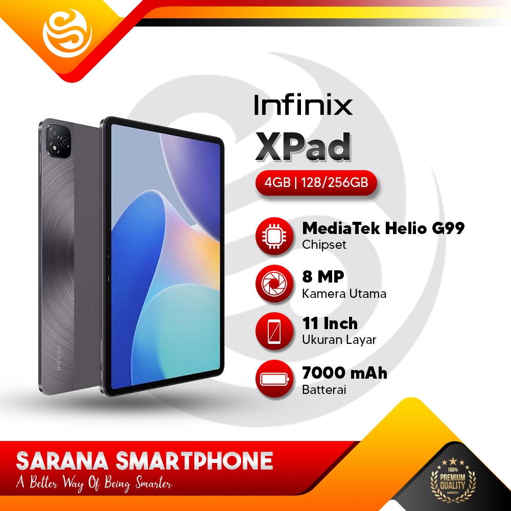 Jual Infinix XPad 4GB 128/256GB Mediatek Helio G99 11" 90Hz FHD+ 7000 ...