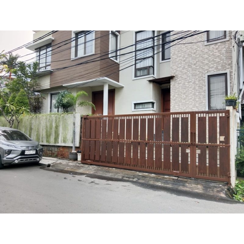 Jual pagar minimalis motif grc kombinasi besi holow | Shopee Indonesia