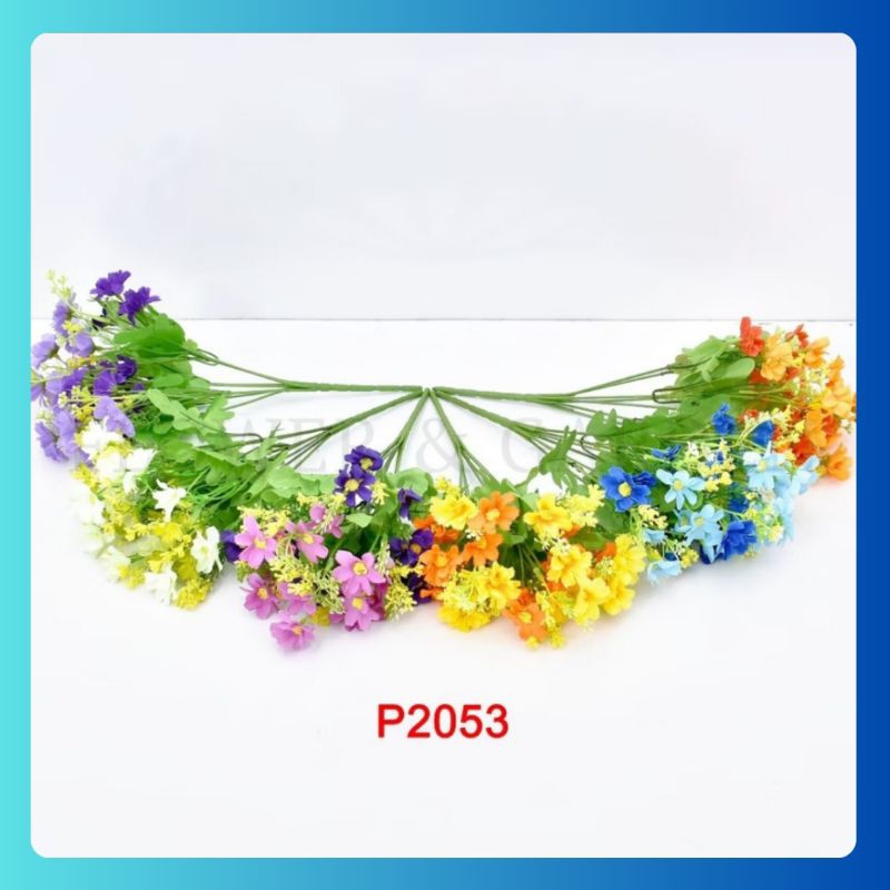 Jual bunga aster artificial 7 tangkai / bunga plastik | Shopee Indonesia