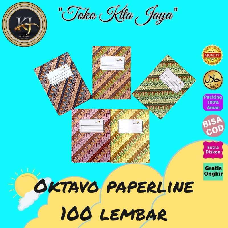 Jual Buku oktavo paperline A6 100 lembar | Shopee Indonesia