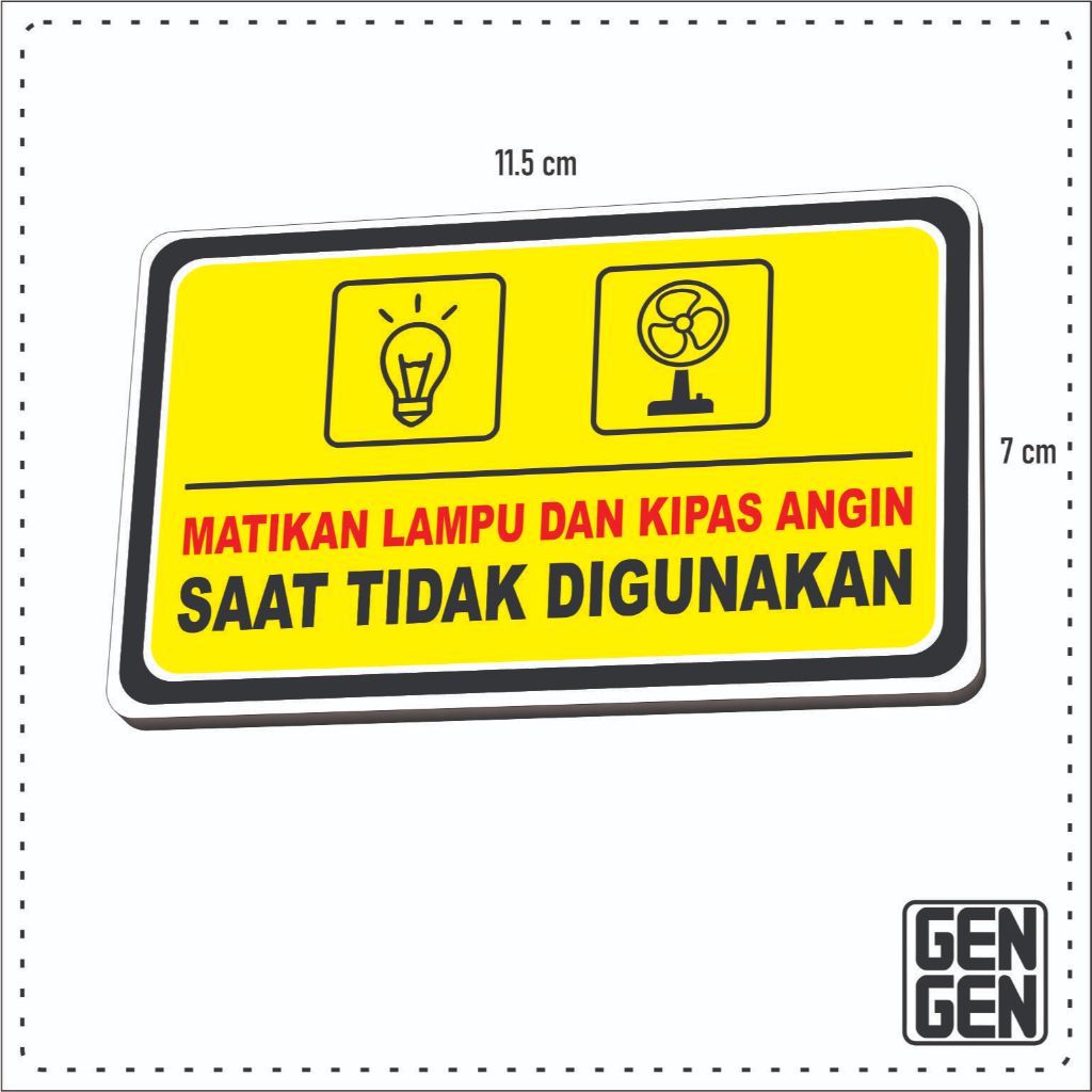 Jual MATIKAN LAMPU DAN KIPAS ANGIN SAAT TIDAK DIGUNAKAN - KARET 2MM ...