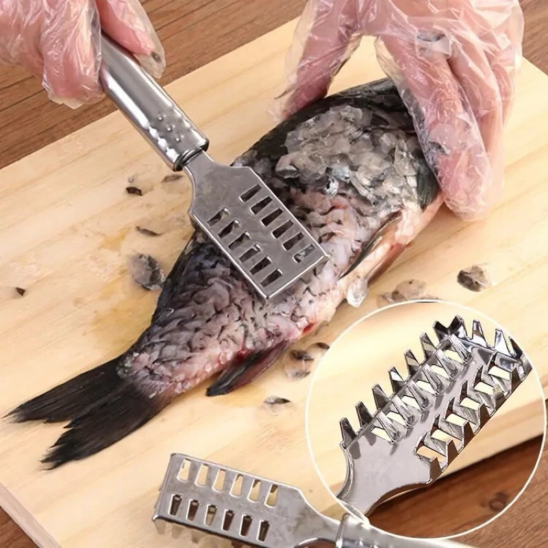 Jual Alat Kerok Sisik Pembersih Pengupas Sisik Ikan Stainless Steel ...