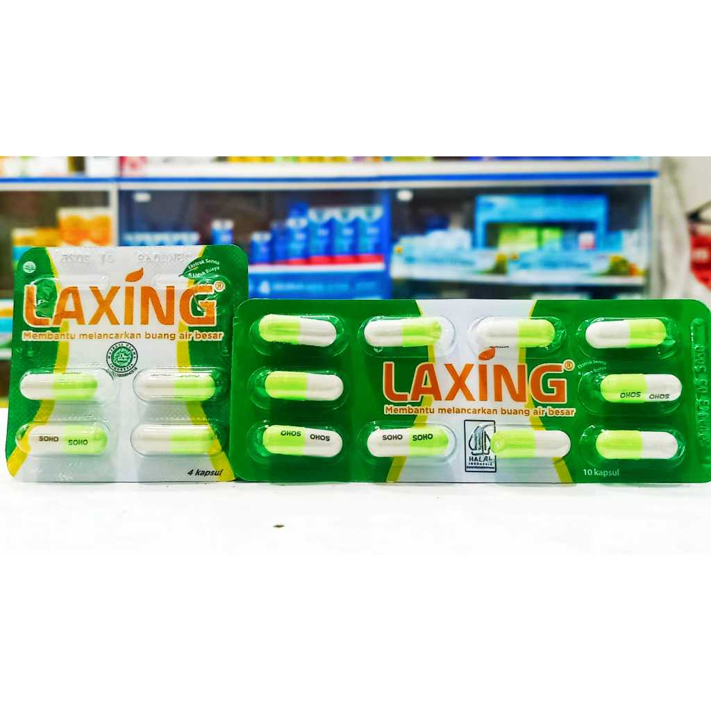 Jual Laxing Isi 𝟒 & 𝟏𝟎 𝐊𝐀𝐏𝐒𝐔𝐋 - Membantu Melancarkan BAB | Shopee Indonesia