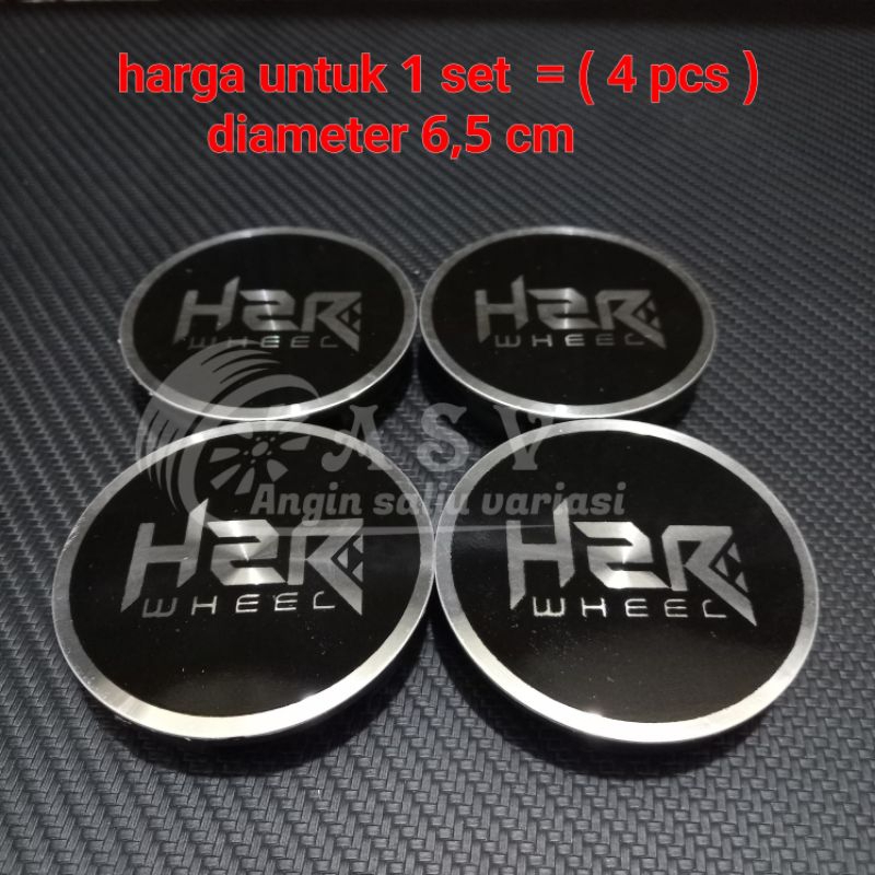 Jual dop roda tutup velg variasi hzr hitam diameter 6,5 cm | Shopee ...